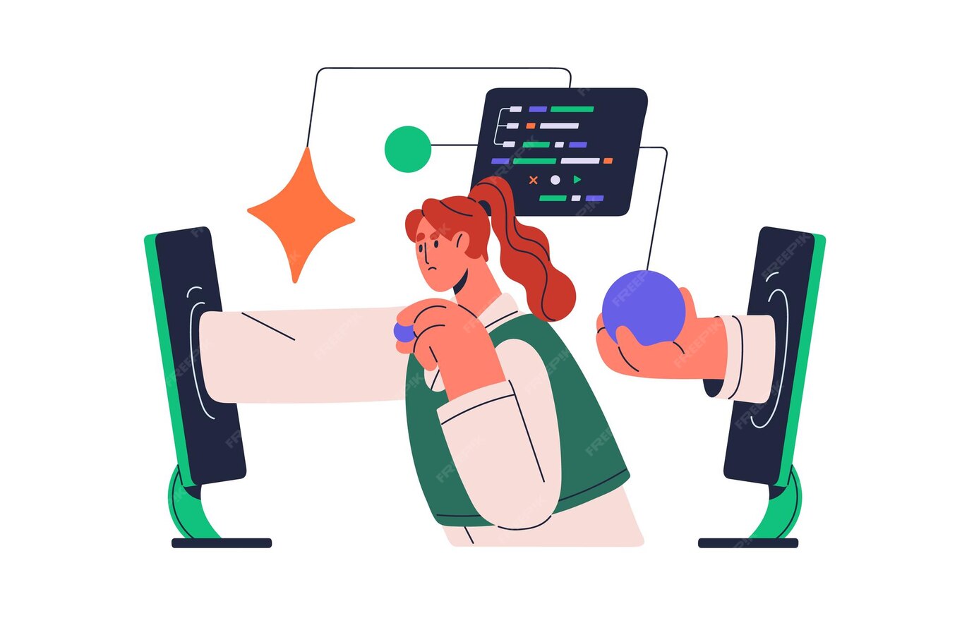 Premium Vector | Software engineer testing program concept coder solve ...