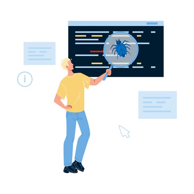 Testing Bug Vectors & Illustrations for Free Download