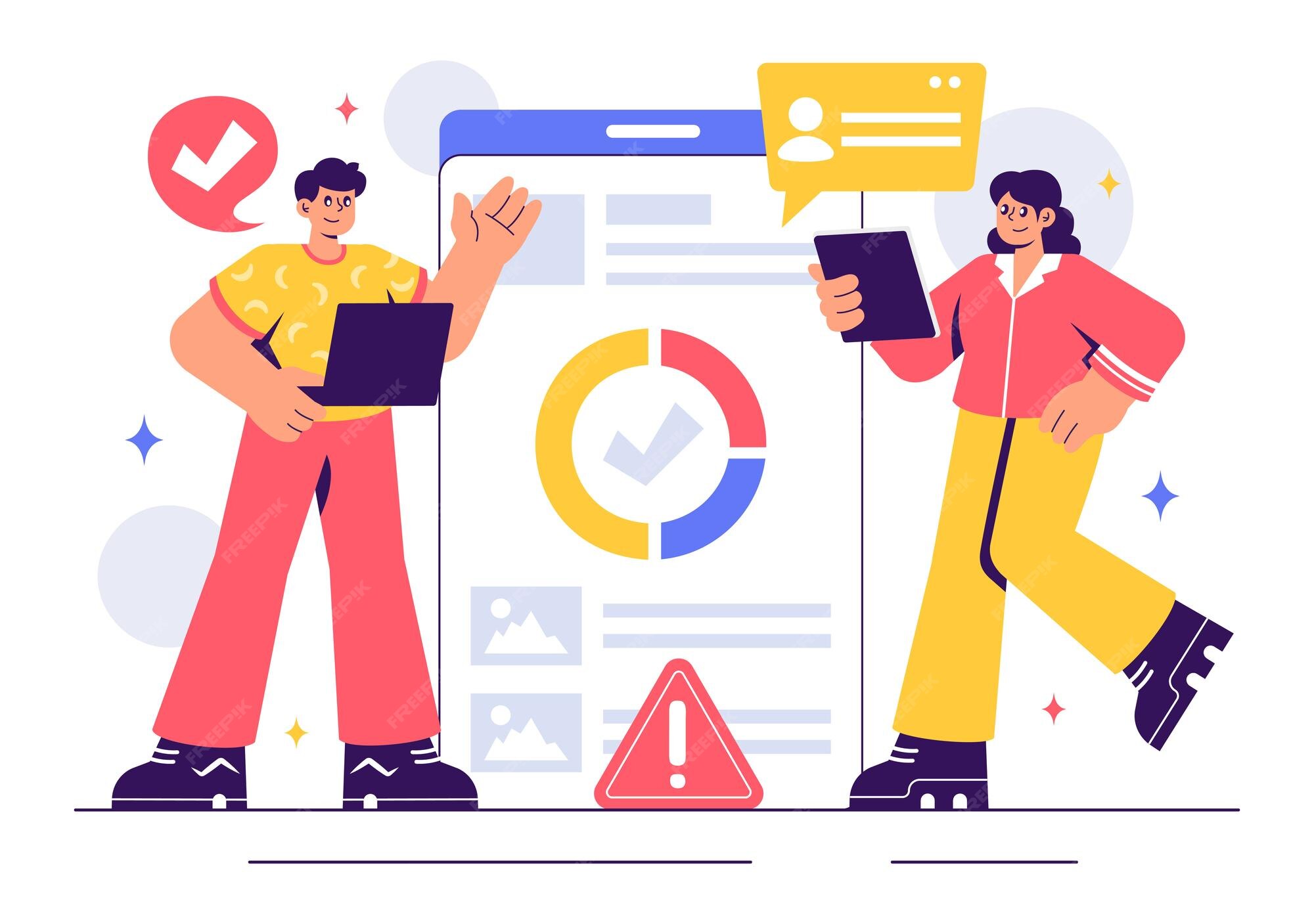 Software Testing Vector Illustration featuring Application Engineering ...