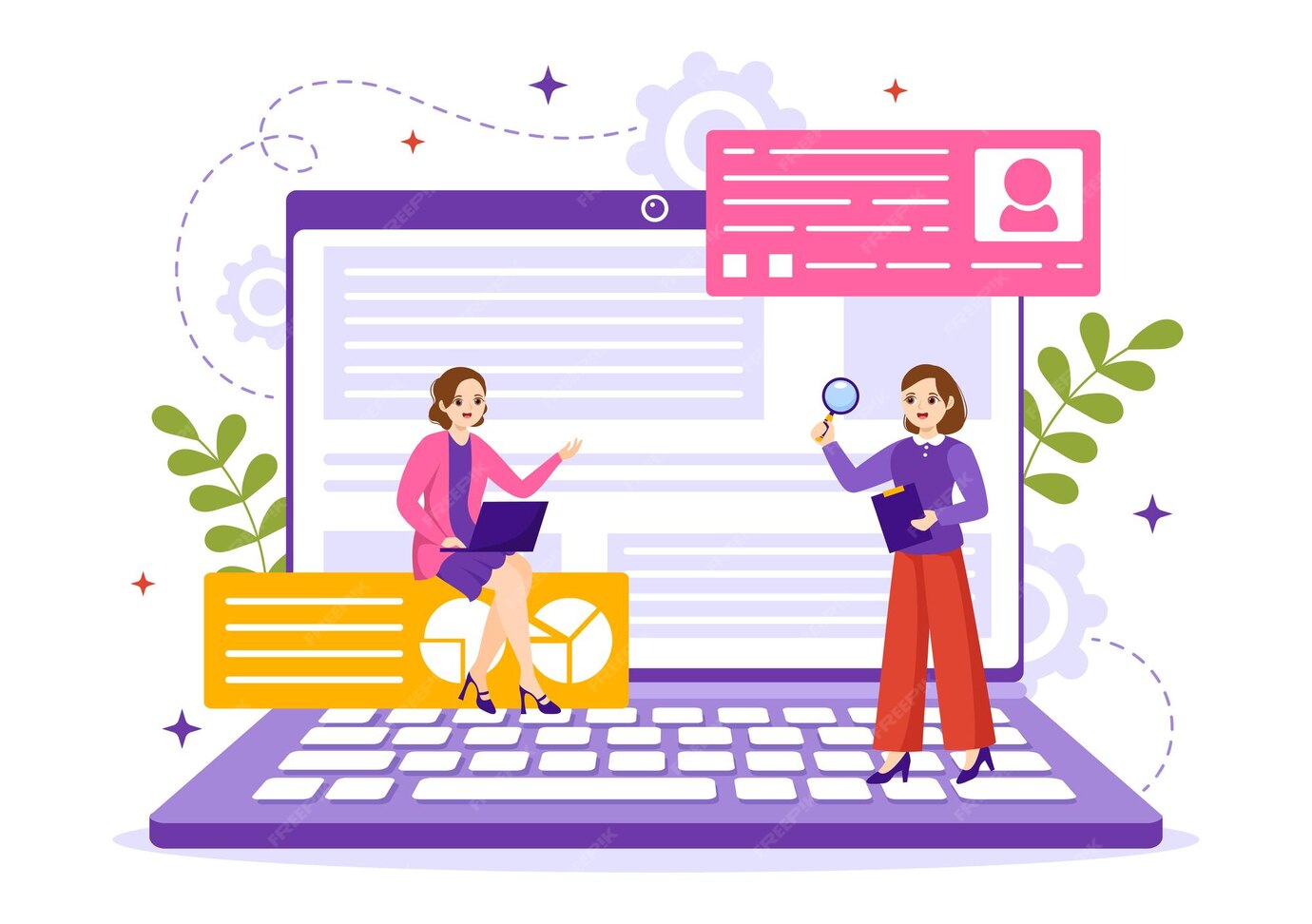 Premium Vector | Software Testing Vector Illustration with Application ...