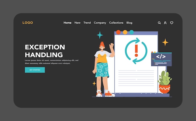 Premium Vector | Software testing web banner or landing page dark or ... Premium Vector | Software testing web banner or landing page dark or ...