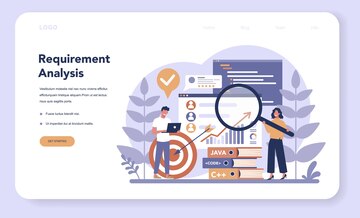 Premium Vector | Software web banner or landing page. idea of ...