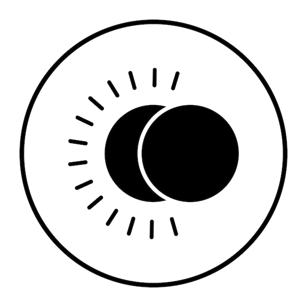 Premium Vector | Solar Eclipse Vector Illustration Premium Vector | Solar Eclipse Vector Illustration