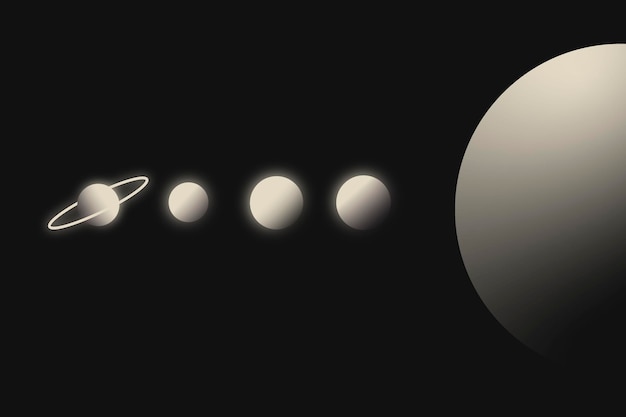 Premium Vector | Solar system background beige gradient space background Premium Vector | Solar system background beige gradient space background