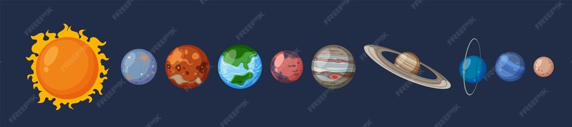 Premium Vector | Solar system background template Premium Vector | Solar system background template