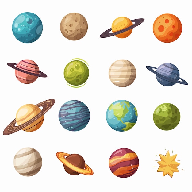 Premium Vector | Solar system planets Premium Vector | Solar system planets