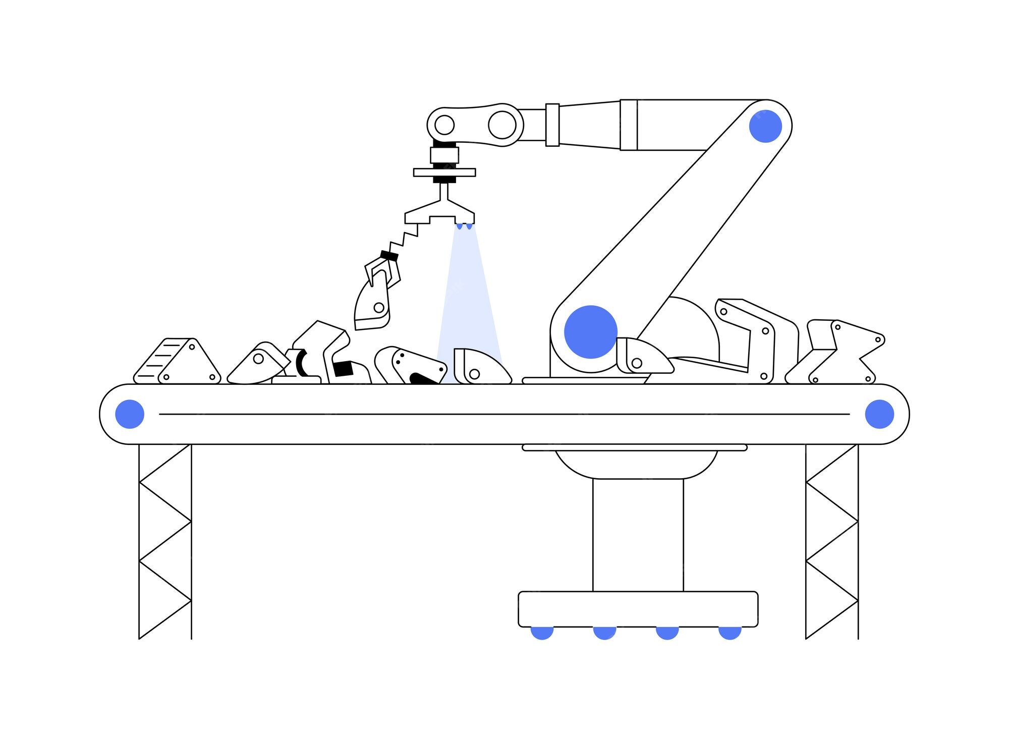 Premium Vector Sorting Irvision Robots Abstract Concept Vector Illustration Autonomous