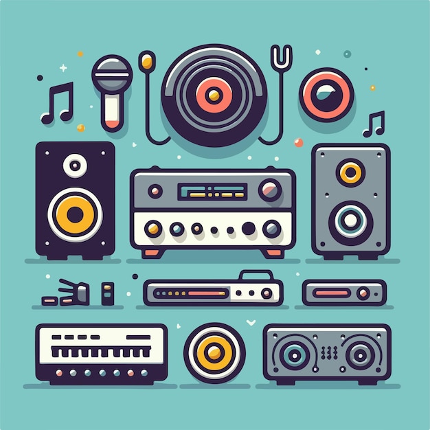 Sound System Vector Image Premium Ai Generated Vector