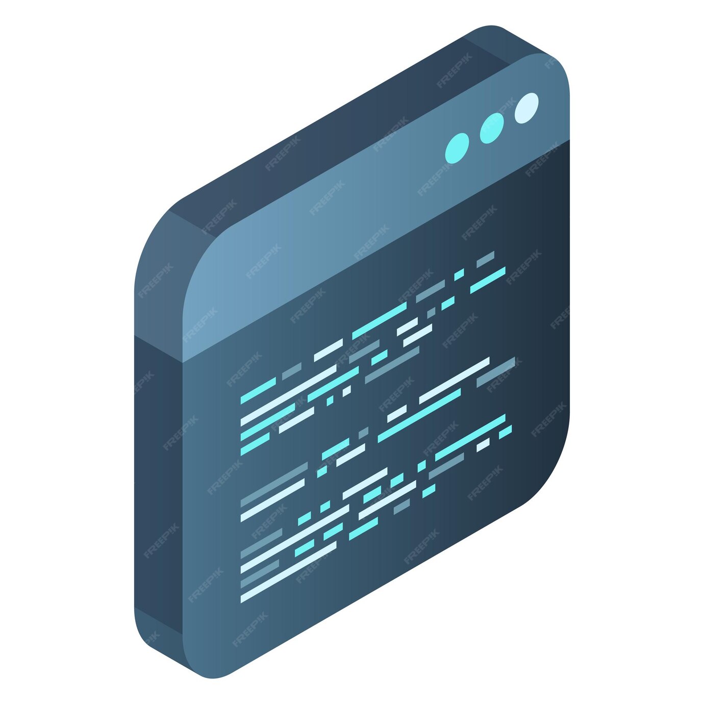 Premium Vector | Source code isometric abstract programming language and program code on a ...