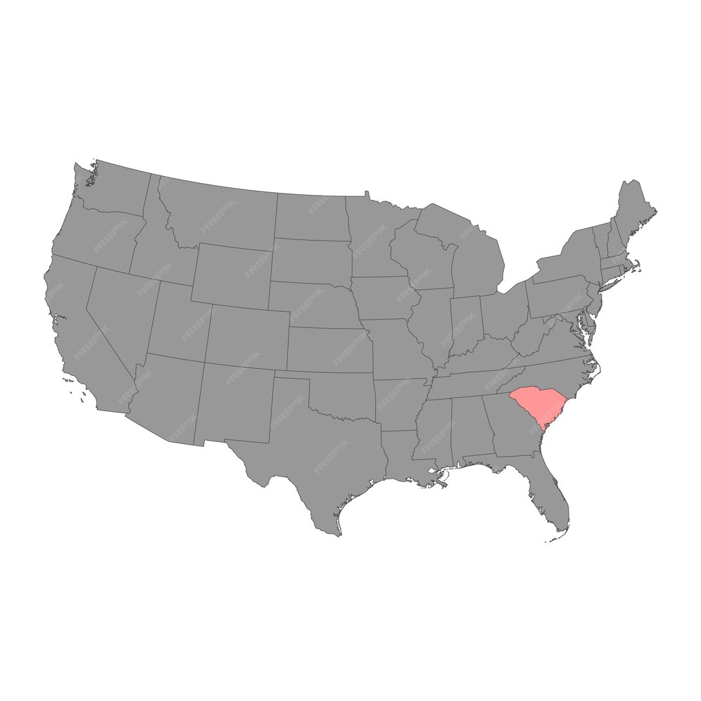 Premium Vector | South carolina state map vector illustration Premium Vector | South carolina state map vector illustration