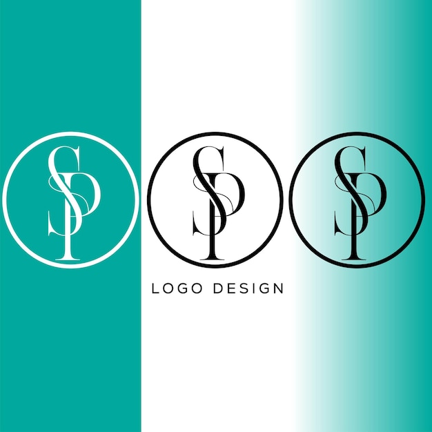 Premium Vector | Sp initial letter logo design Premium Vector | Sp initial letter logo design