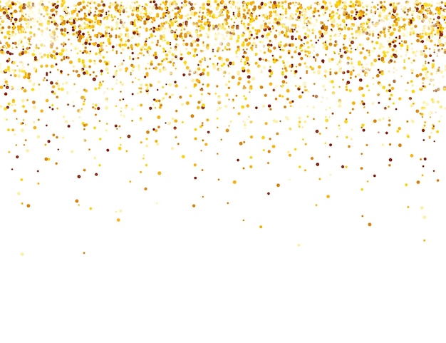 Premium Vector | Sparkling golden glitter on white vector background ... Premium Vector | Sparkling golden glitter on white vector background ...
