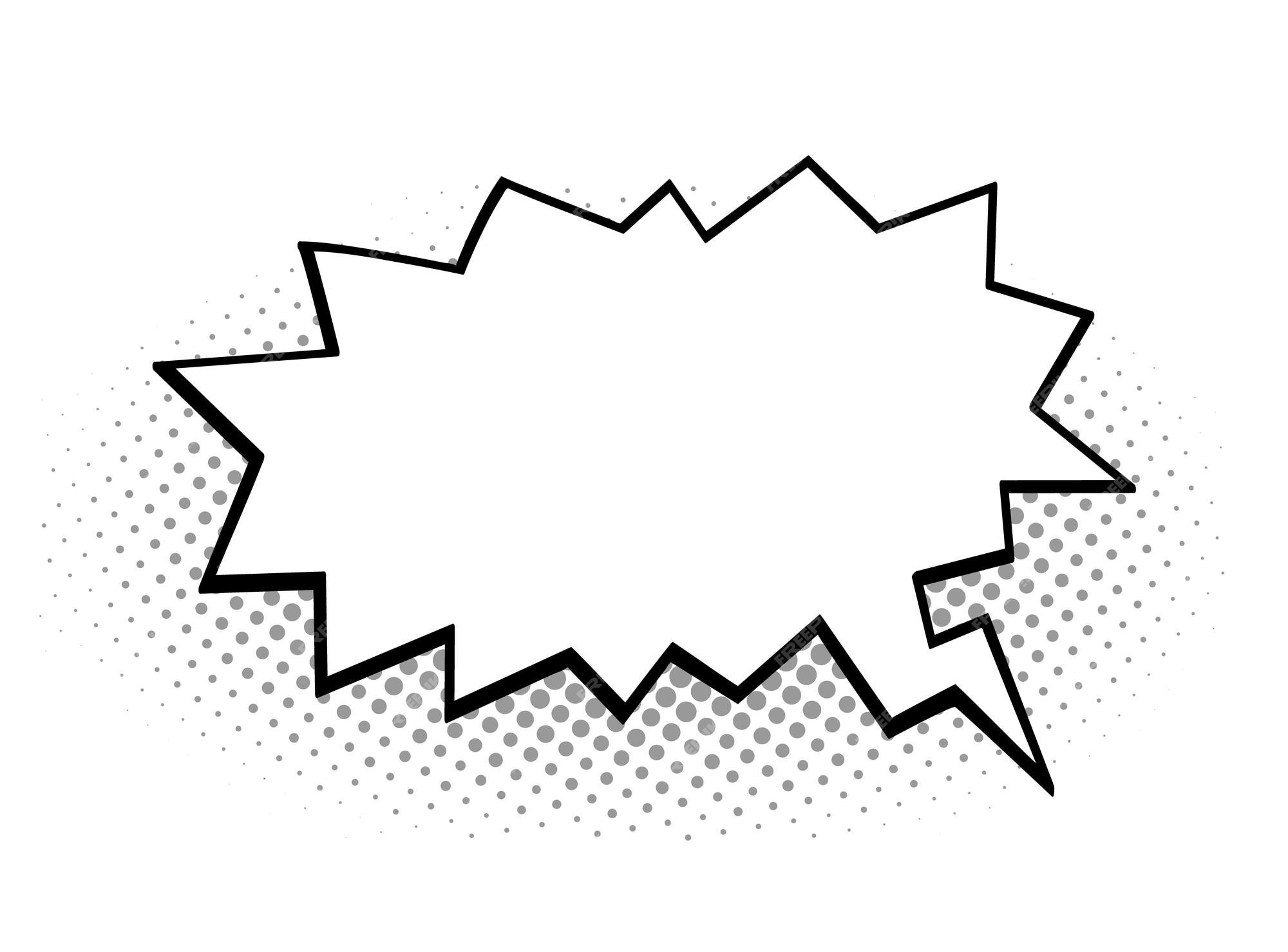 Premium Vector | Speech bubble comic book style Premium Vector | Speech bubble comic book style