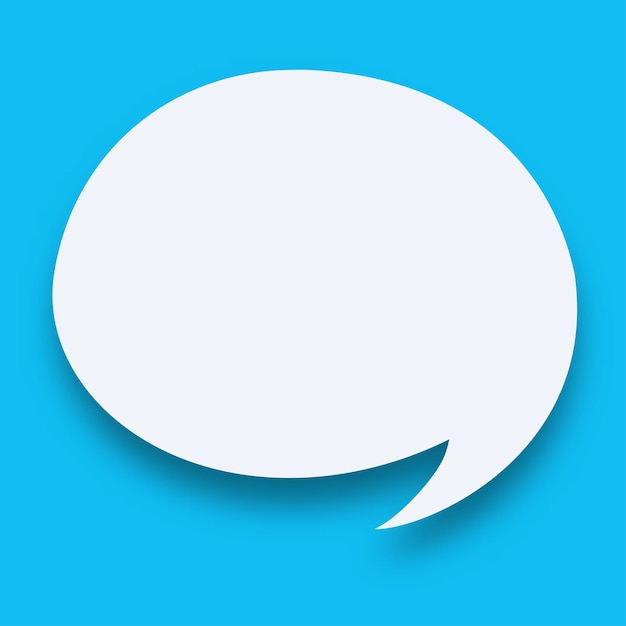 Premium Vector | Speech bubble vector white color Premium Vector | Speech bubble vector white color