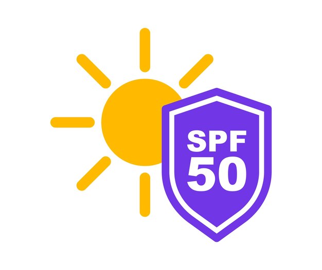 Premium Vector | Spf 50 icon uv protection Premium Vector | Spf 50 icon uv protection