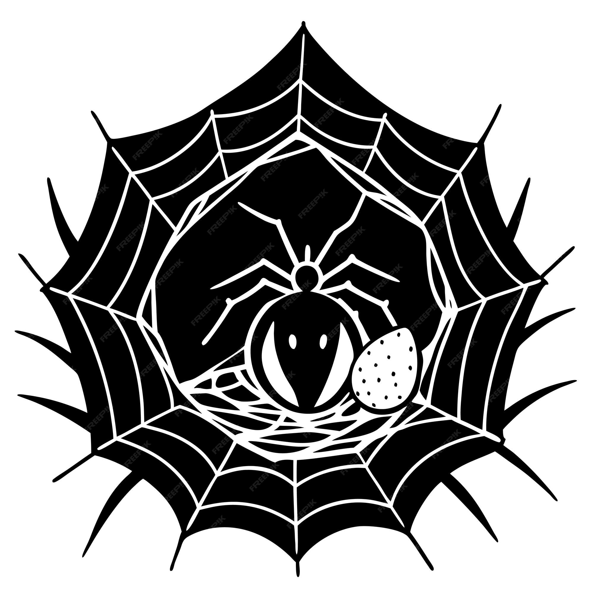 Spider and Egg Silhouette | Premium AI-generated vector Spider and Egg Silhouette | Premium AI-generated vector