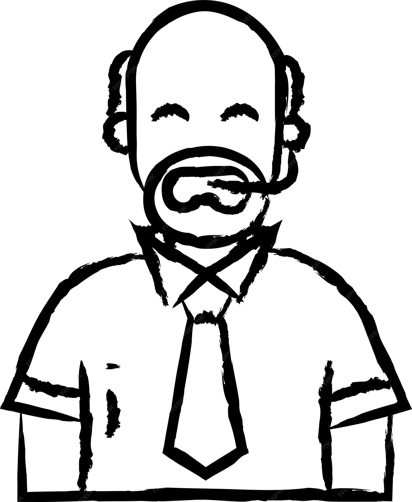 Premium Vector | Sports commentary man hand drawn vector illustration Premium Vector | Sports commentary man hand drawn vector illustration