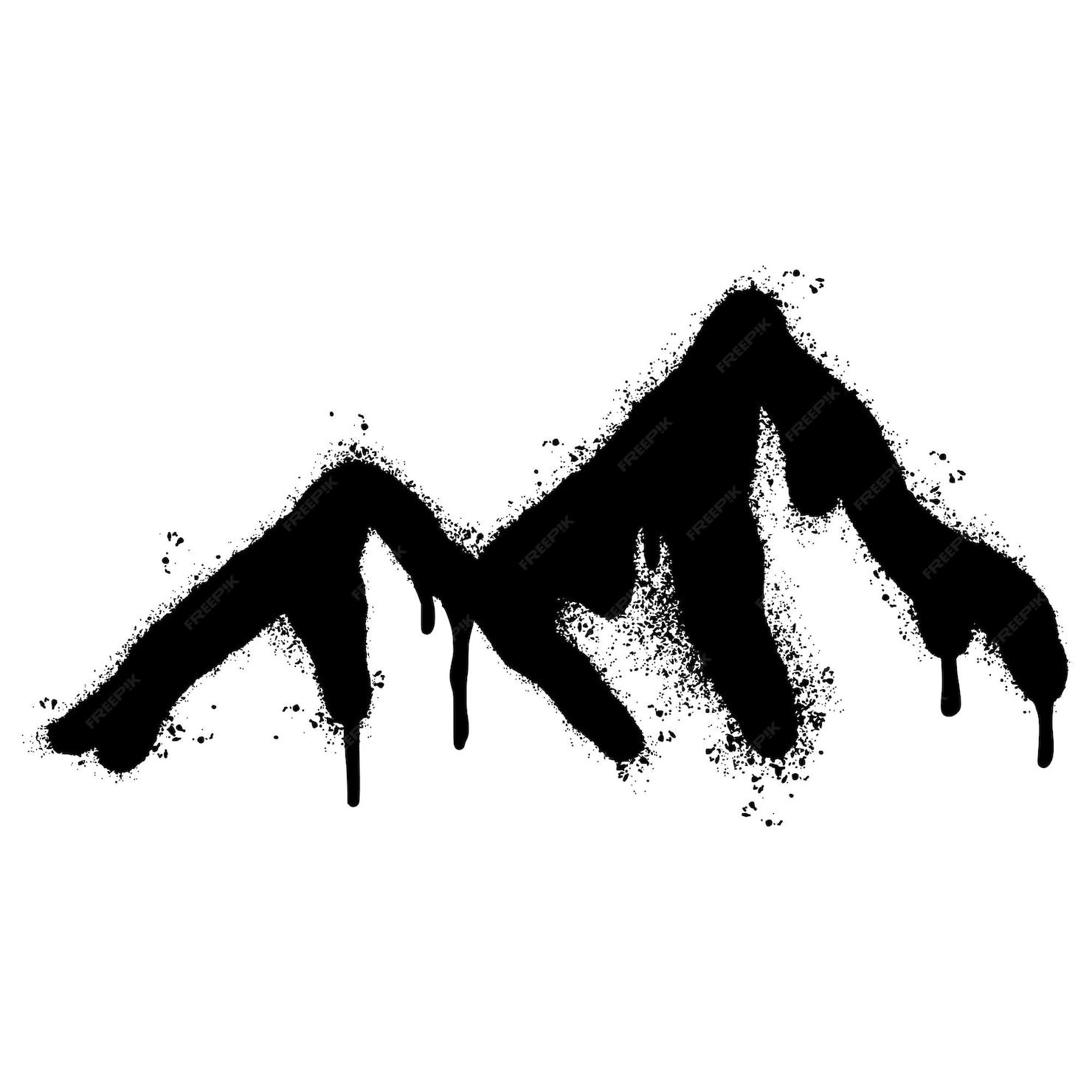 Premium Vector | Spray Painted Graffiti mountain icon Sprayed isolated ... Premium Vector | Spray Painted Graffiti mountain icon Sprayed isolated ...