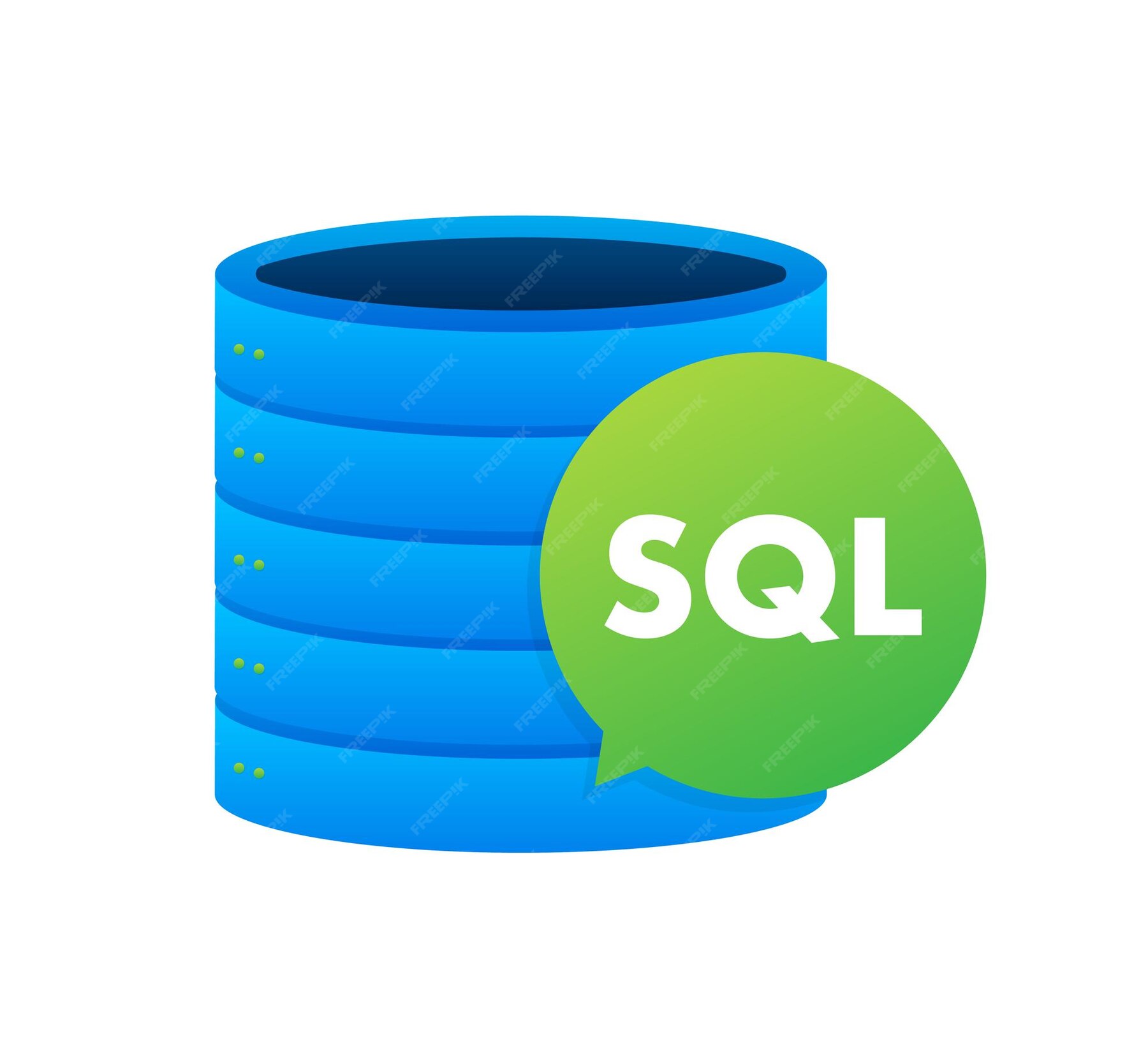 Premium Vector | SQL Structured Query Language icon label Internet ...