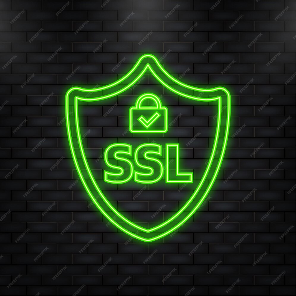 Premium Vector Ssl Encryption Label Secure Banner Vector Illustration
