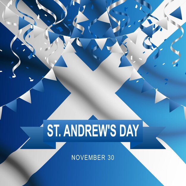Premium Vector | St Andrews Day background Premium Vector | St Andrews Day background