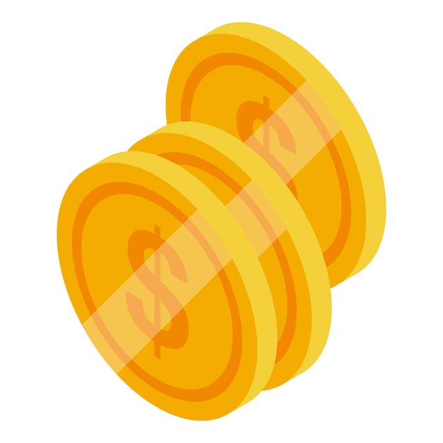 Premium Vector | Stacked golden coins vector illustration Premium Vector | Stacked golden coins vector illustration