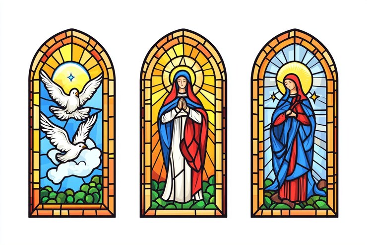 Stained Glass Windows Illustration | Premium AI-generated vector Stained Glass Windows Illustration | Premium AI-generated vector