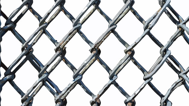 Steel Cage Texture Pattern Details Flat Vector Style Image Premium Ai Generated Vector