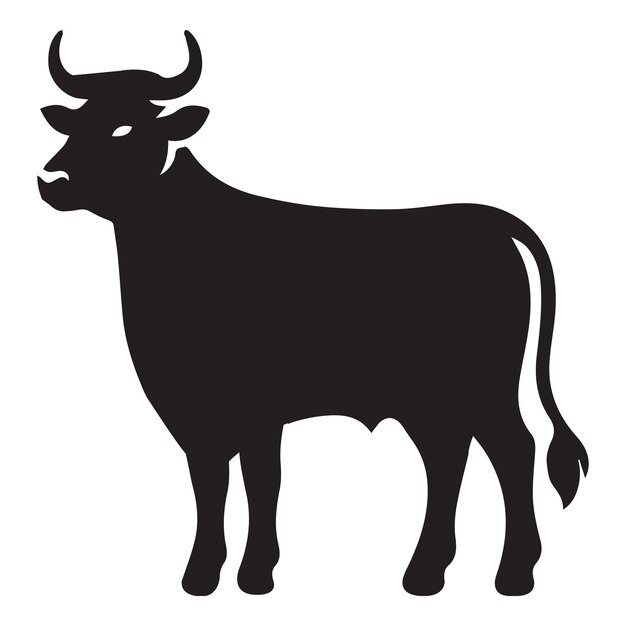 Premium Vector | Steer vector illustration in black and white Premium Vector | Steer vector illustration in black and white