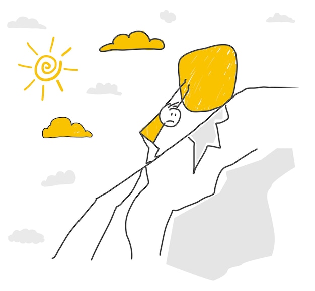 Premium Vector | Stick figures stone vector Premium Vector | Stick figures stone vector