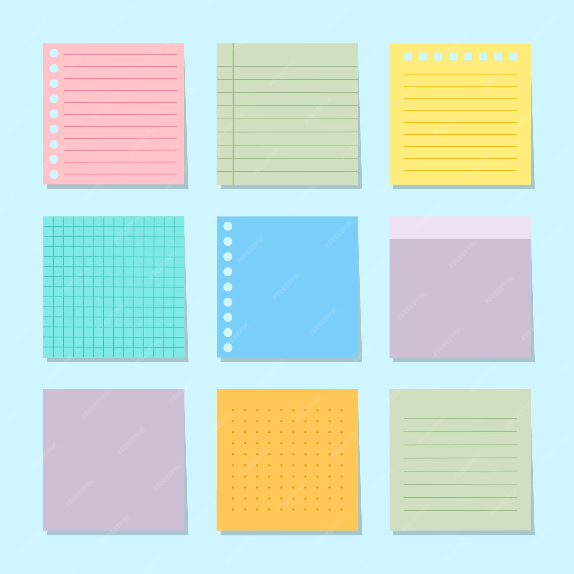 Premium Vector | Sticky Notes Collection Set Premium Vector | Sticky Notes Collection Set