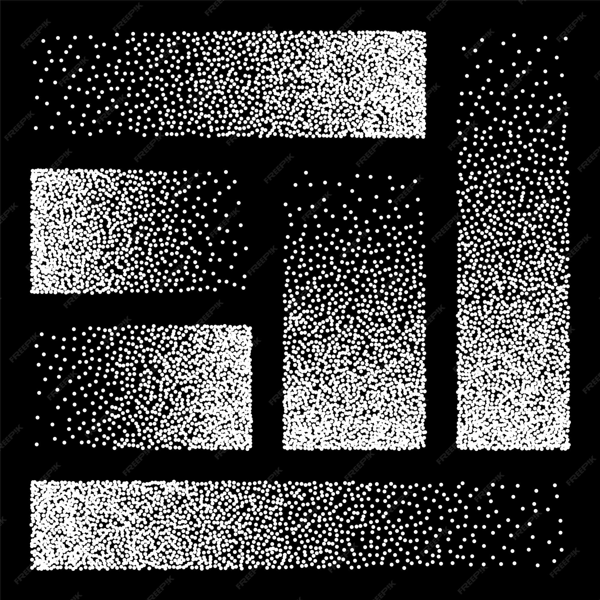 Premium Vector | Stipple pattern dotted rectangular design elements ...