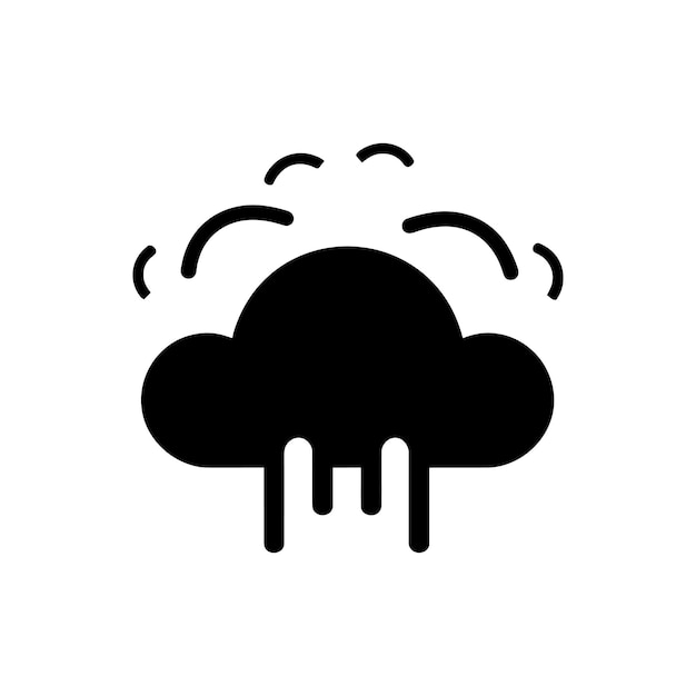 Premium Vector | Stormy weather icon simple vector illustration Premium Vector | Stormy weather icon simple vector illustration