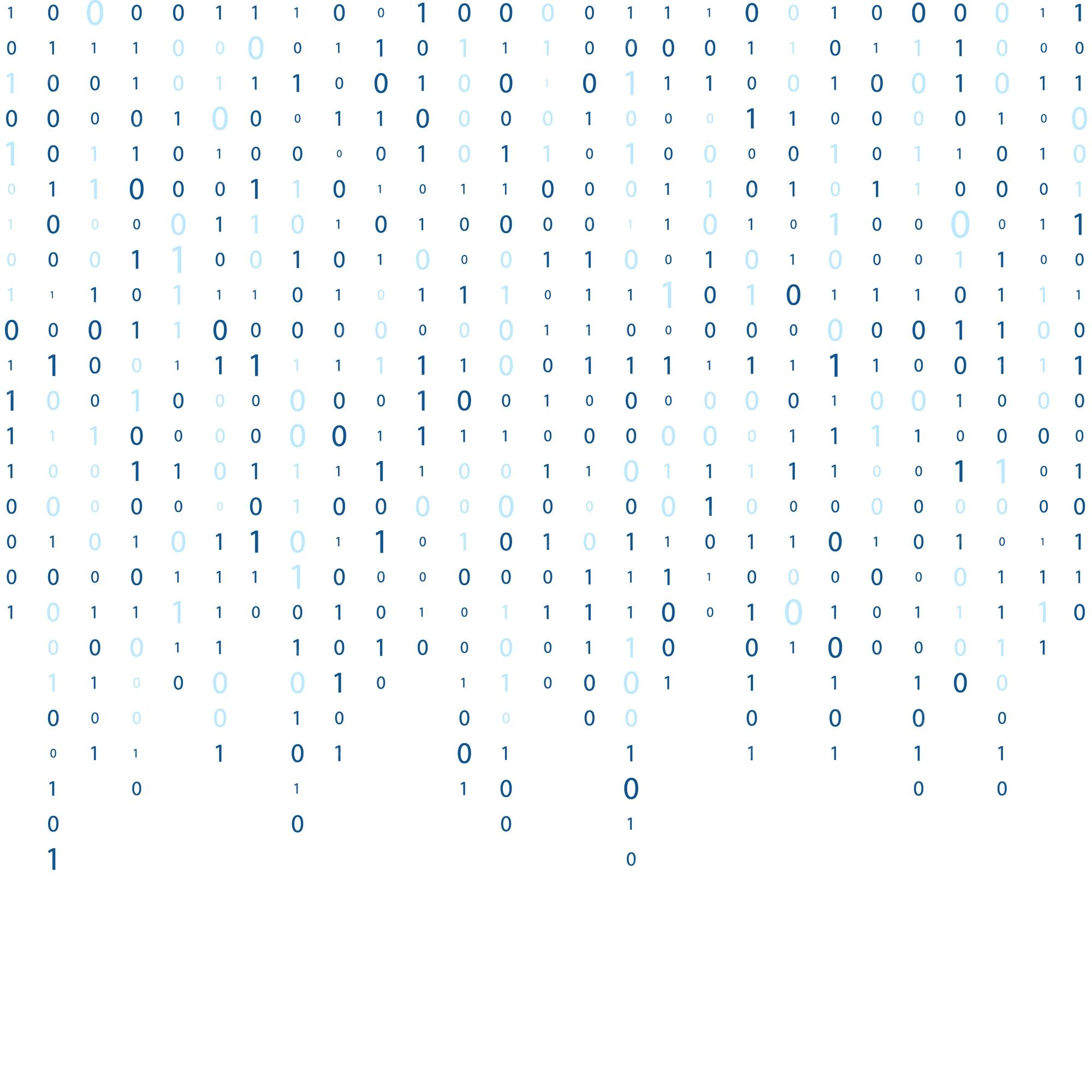 Premium Vector Stream Of Binary Code Binary Code Computer Matrix 8605