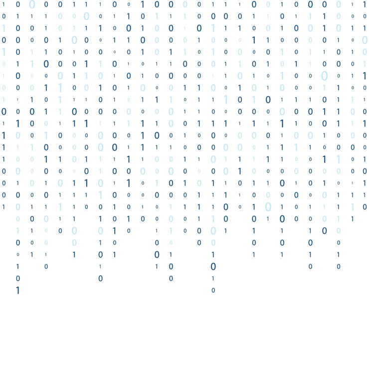 Premium Vector | Stream of binary code binary code computer matrix numbers on the screen one zero