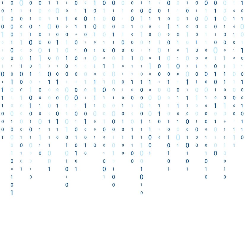Premium Vector | Stream of binary code binary code computer matrix numbers on the screen one zero