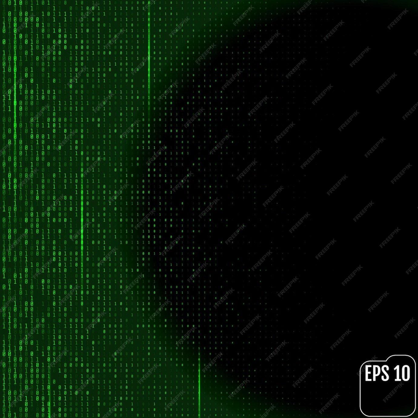 Premium Vector | Stream of binary code on screen abstract vector background data and technology ...