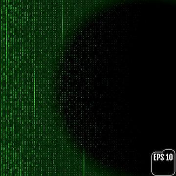 Premium Vector | Stream of binary code on screen abstract vector ...