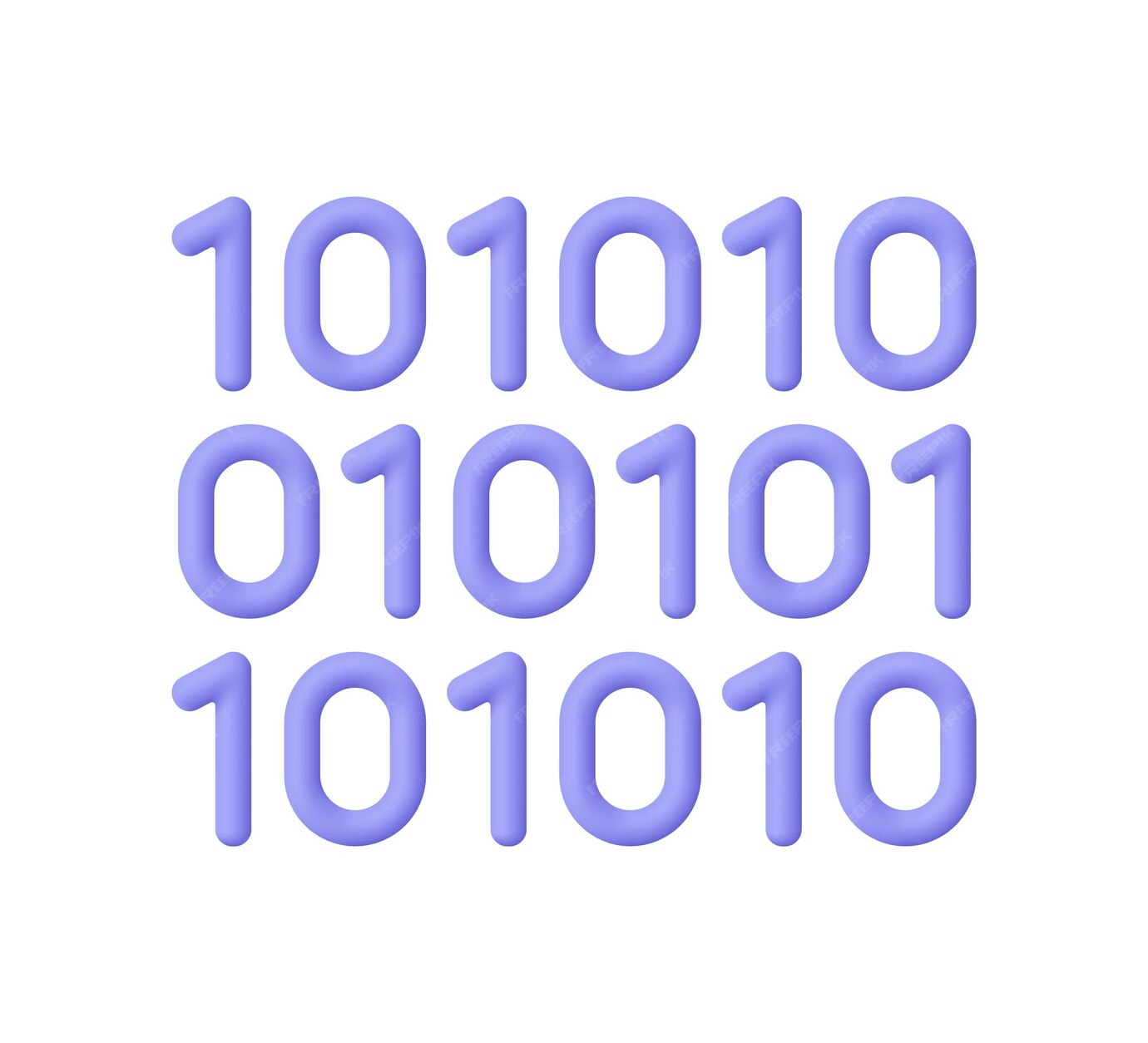 Premium Vector | Streaming binary computer code programming concept 3d vector icon Cartoon ...