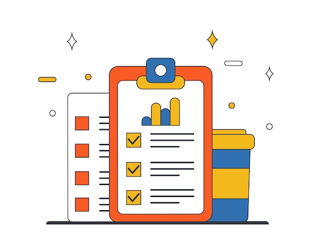 Premium Vector | Successful completion of business tasks Todo list and ... Premium Vector | Successful completion of business tasks Todo list and ...