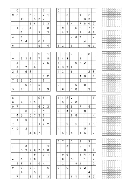 Premium Vector Sudoku Game Set With Answers