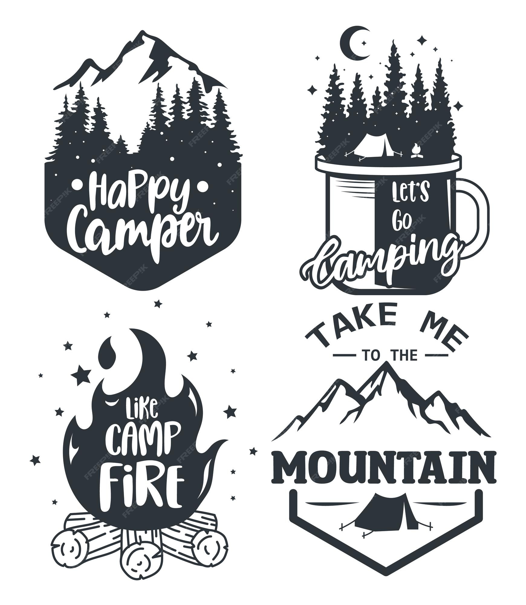 Premium Vector Summer Camp Vector Illustration Concept For Shirt Or
