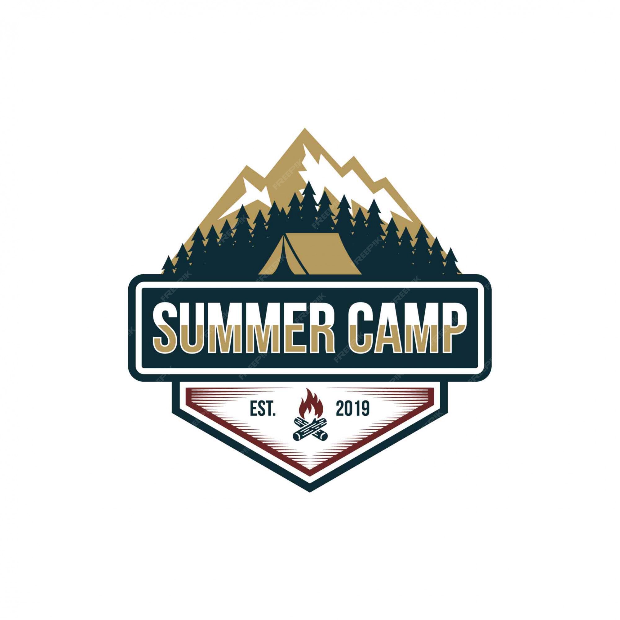 Premium Vector Summer Camp Vintage Stock Images