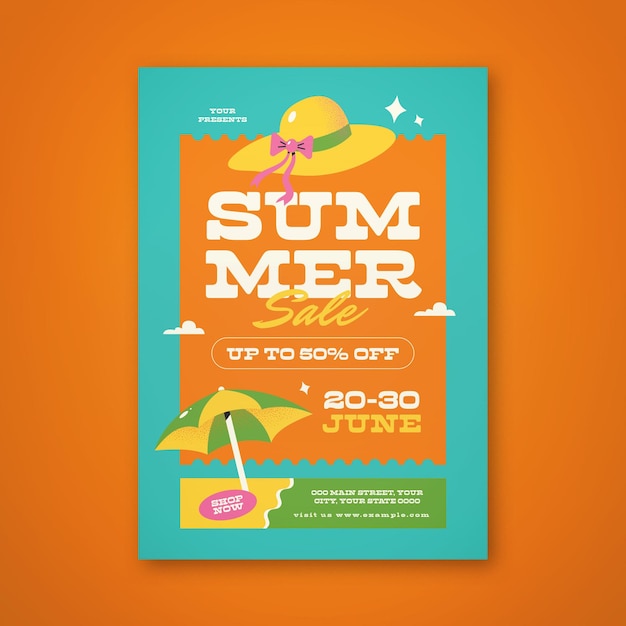 Premium Vector | Summer sale poster Premium Vector | Summer sale poster