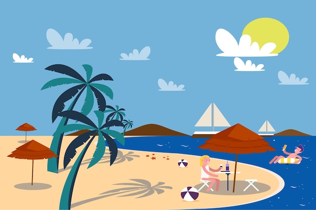 Premium Vector | Summer vibes design vector Premium Vector | Summer vibes design vector