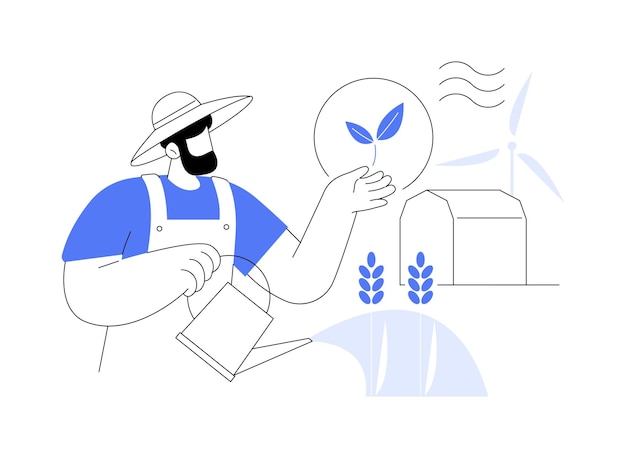Premium Vector | Sustainable agriculture abstract concept vector ... Premium Vector | Sustainable agriculture abstract concept vector ...