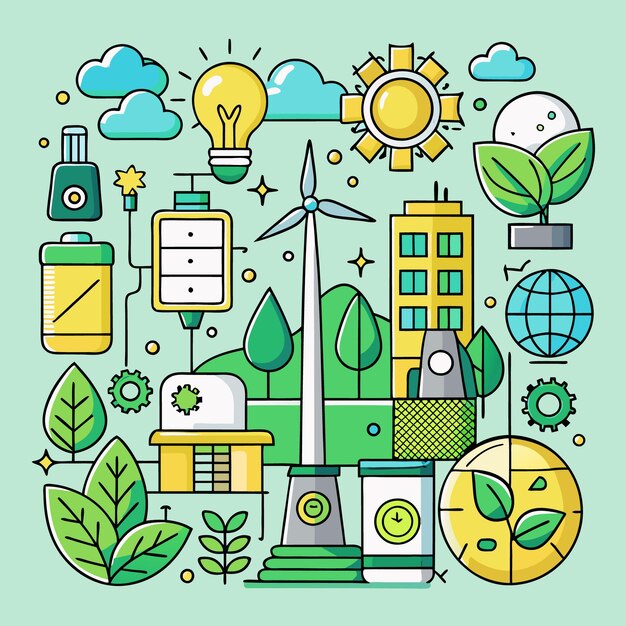 Sustainable Living Ecofriendly Practices For A Greener Future Premium Ai Generated Vector