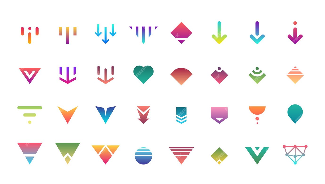 Premium Vector | Swipe top down download icon scroll colored pictogram ... Premium Vector | Swipe top down download icon scroll colored pictogram ...