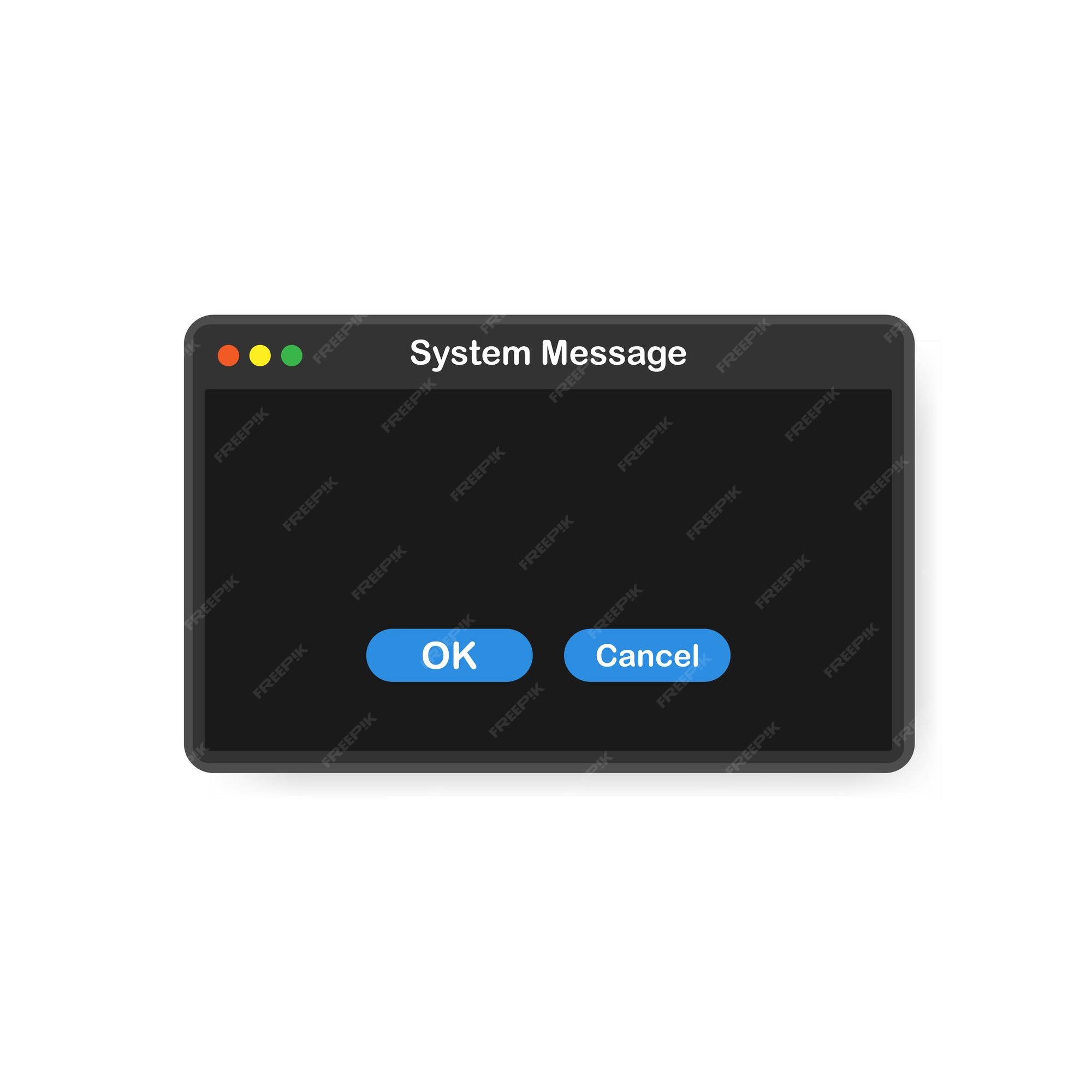 Premium Vector | System error vector icon failure pc interface error ...