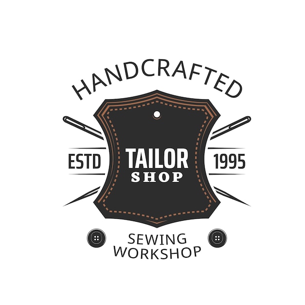 Premium Vector Tailor Shop Handcrafted Sewing Workshop Atelier